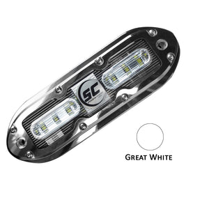 ShadowCaster SCM6 LED Underwater Light w20 Cable 316 SS Housing Great ...